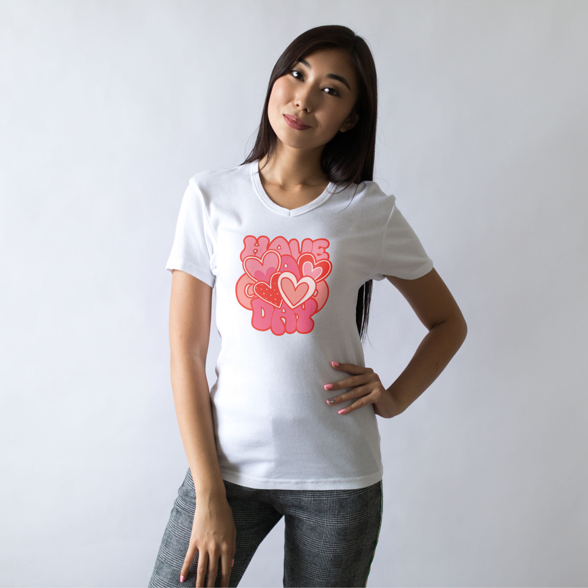 Awesome Eye-Catchy Modern heart and love T-shirt Design. - MasterBundles
