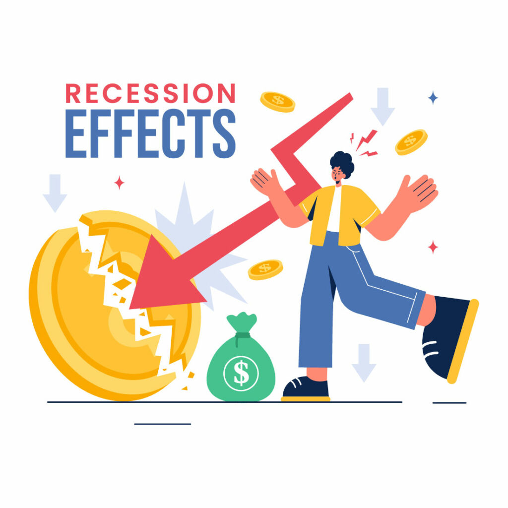 10 Recession Effects Illustration - MasterBundles
