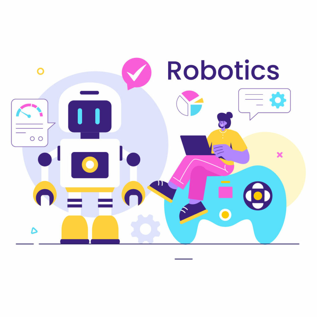 10 Robotics Vector Illustration - MasterBundles
