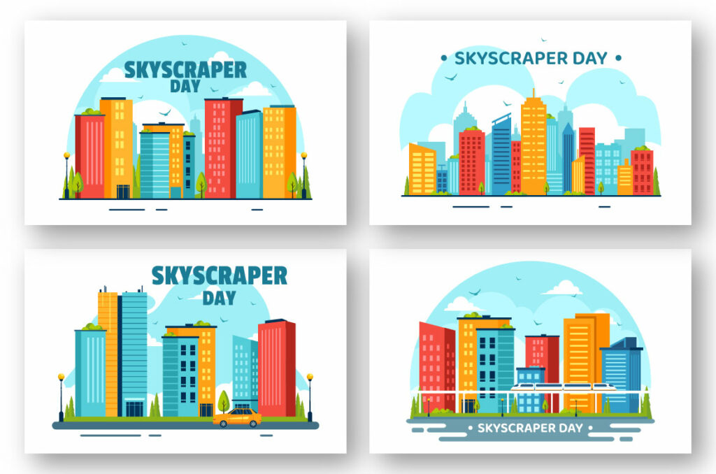 10 Skyscraper Day Illustration - MasterBundles