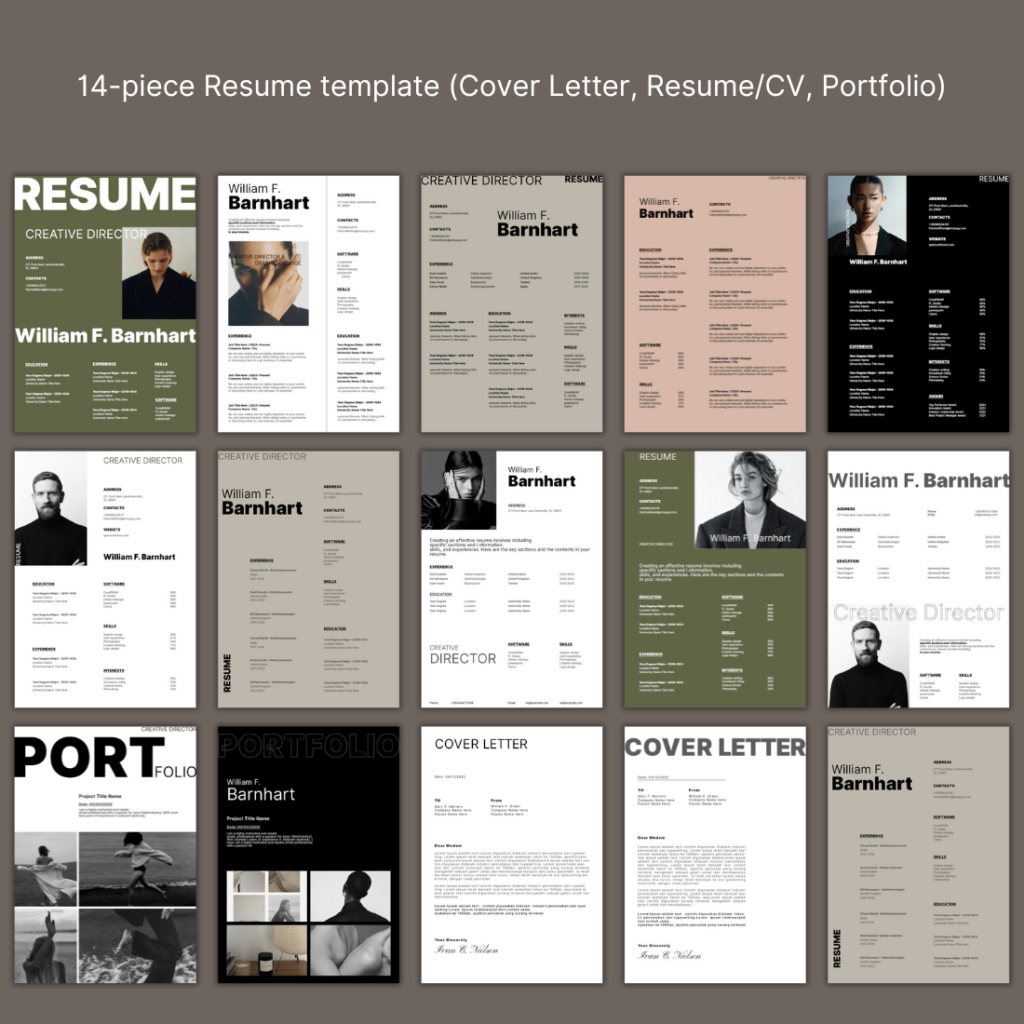 professional Resume, Cover Letter, And Portfolio Template. - MasterBundles
