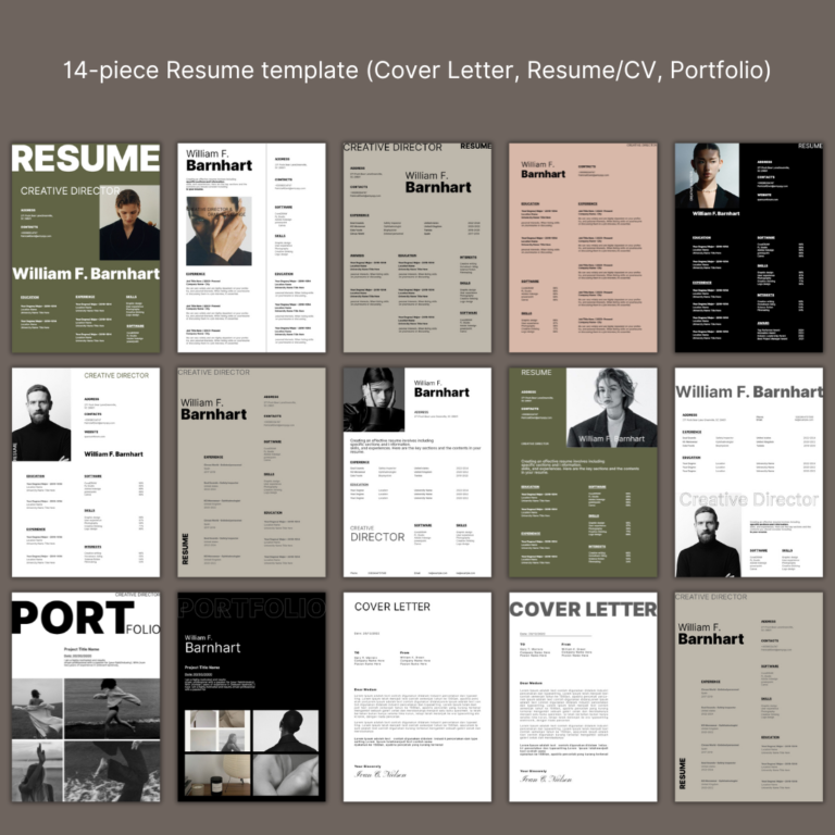 professional Resume, Cover Letter, And Portfolio Template. - MasterBundles