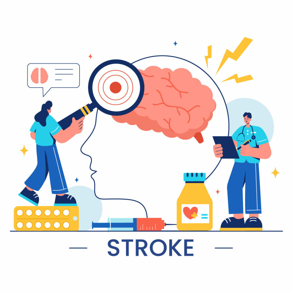 12 Human Brain Stroke Illustration - MasterBundles