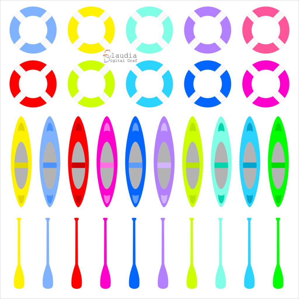 50 Summer beach Clip Art, Beach Hut Nautical, Colorful Surfboards ...