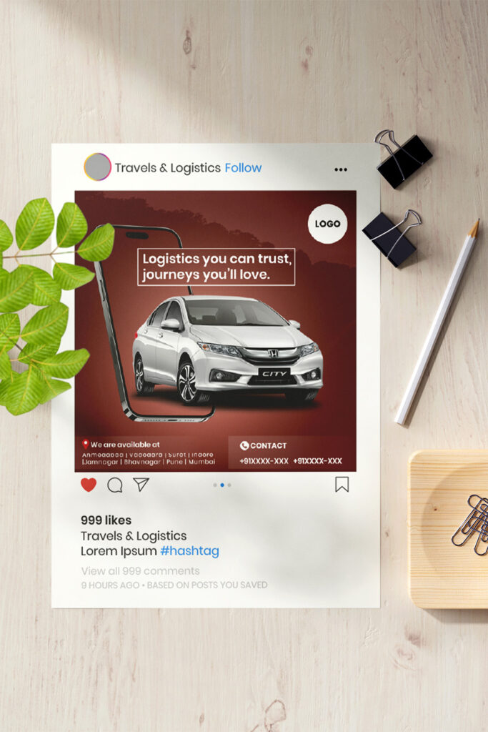 Creative Car Social Media Ads Banner Design Template Bundle - MasterBundles