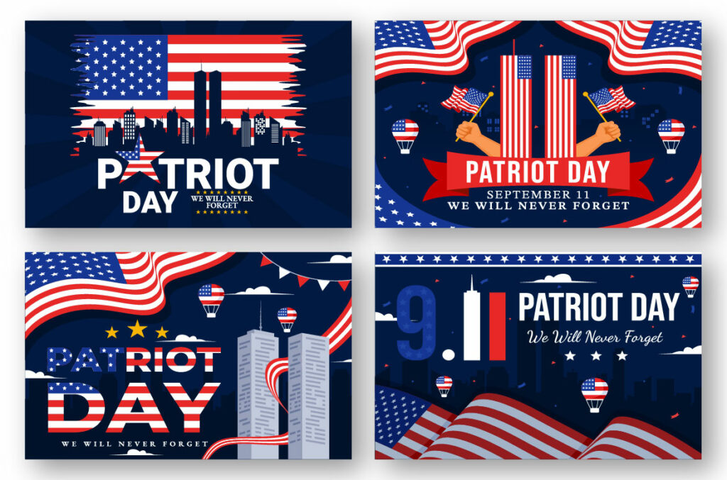 12 USA Patriot Day Illustration - MasterBundles