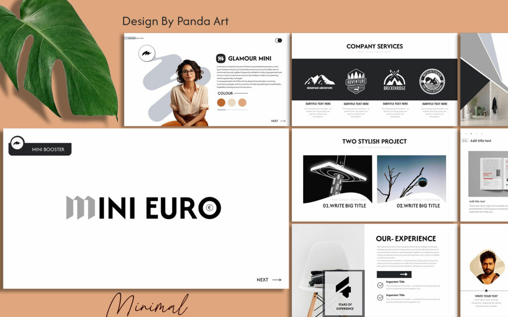 Mini Euro Minimal Google Slide Template - MasterBundles