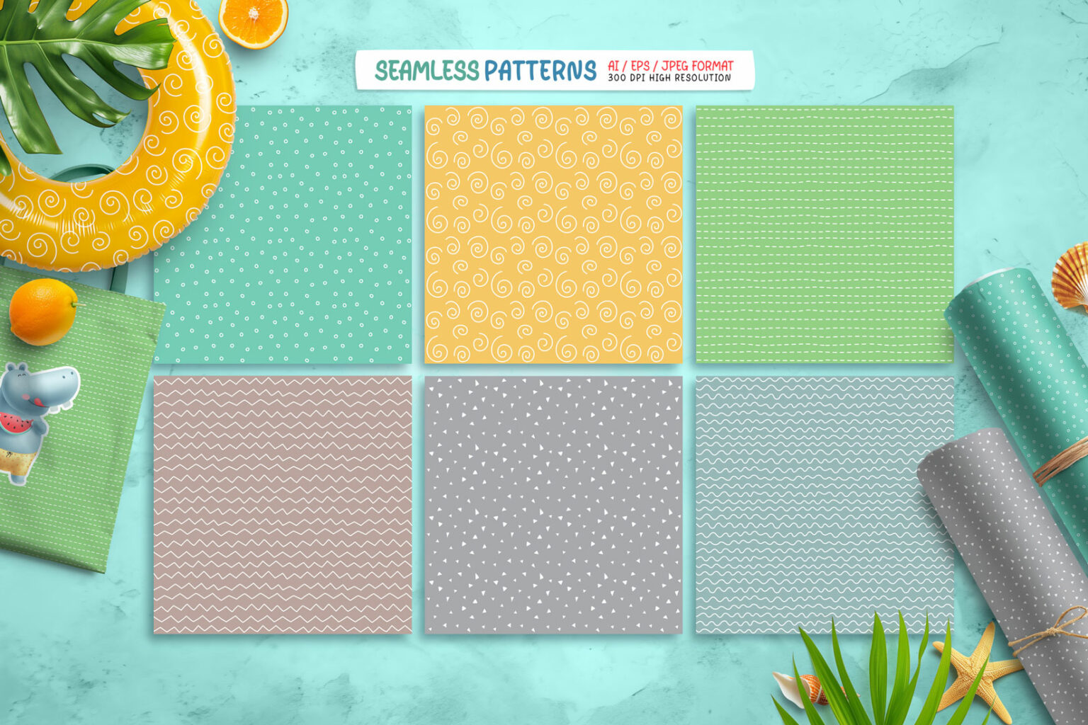 Summer Beach Animals Illustration Bundle - MasterBundles