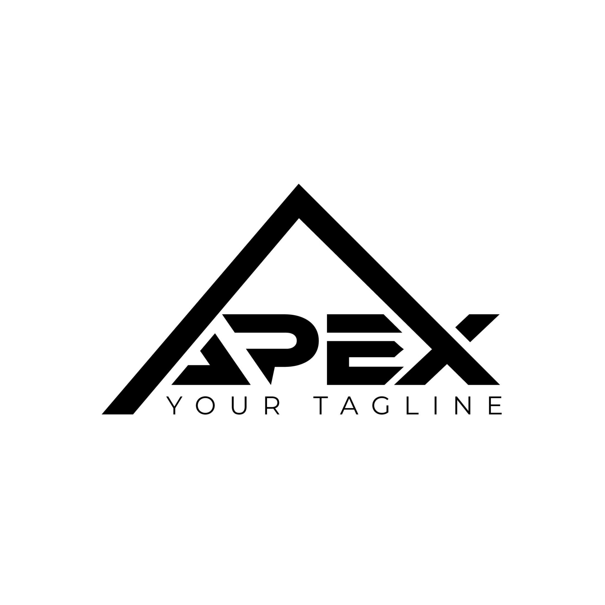 Apex triangle creative mountain shape logo - MasterBundles