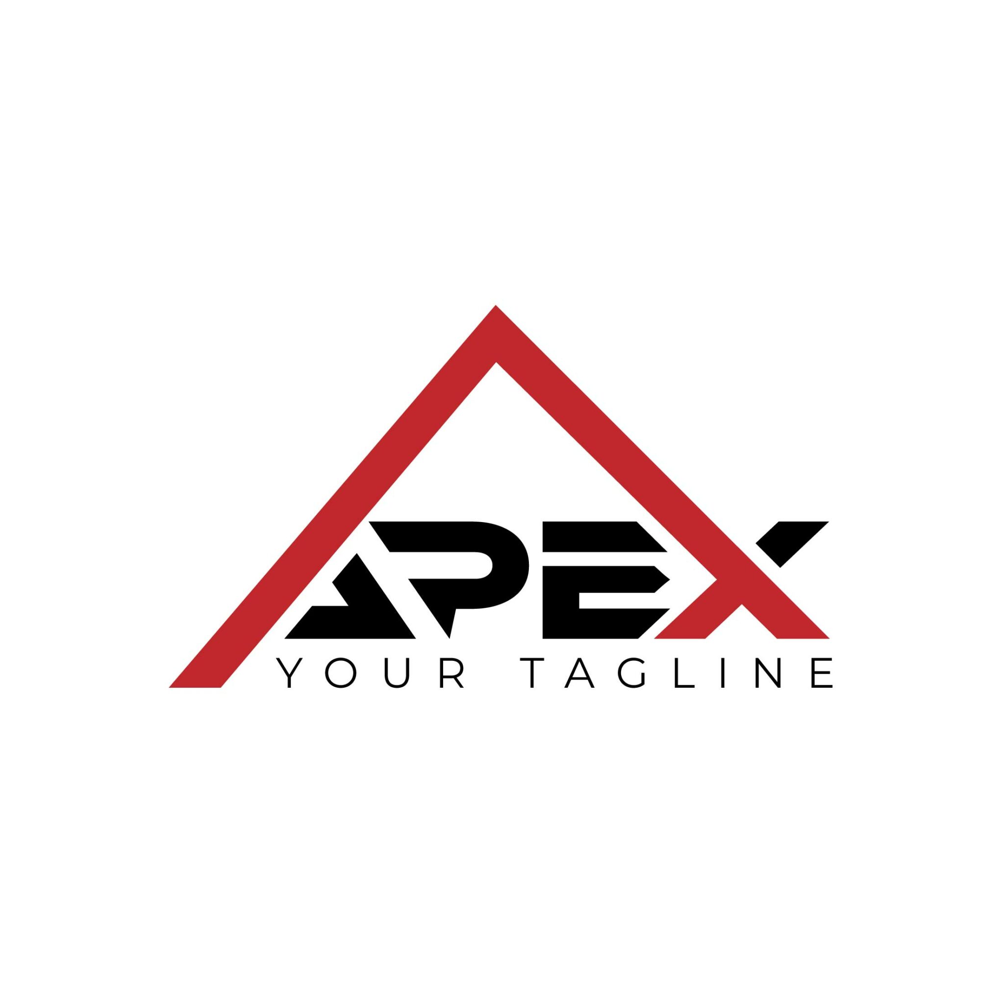 Apex triangle creative mountain shape logo - MasterBundles