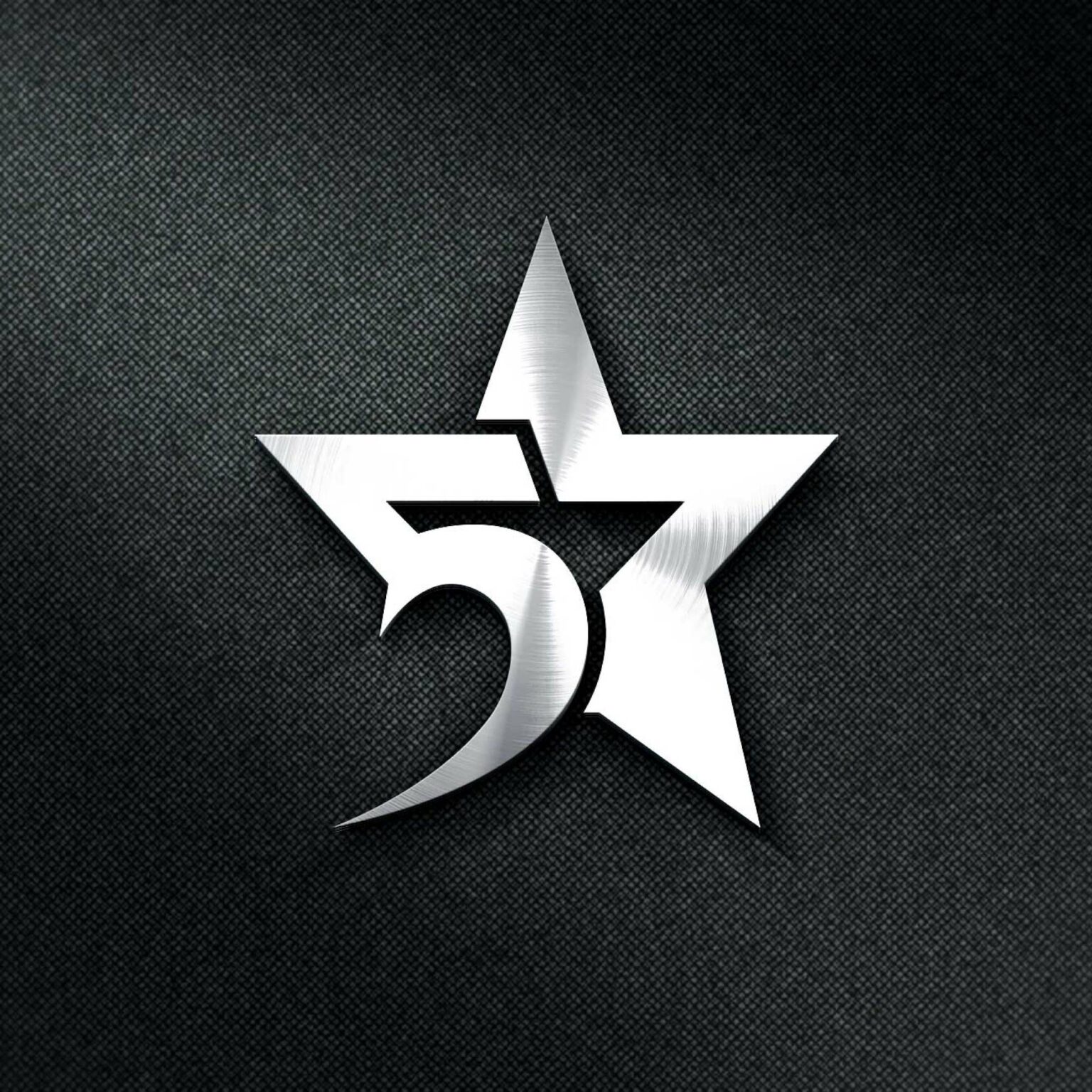 Modern letter 5 star Conceptual shape unique logo - MasterBundles