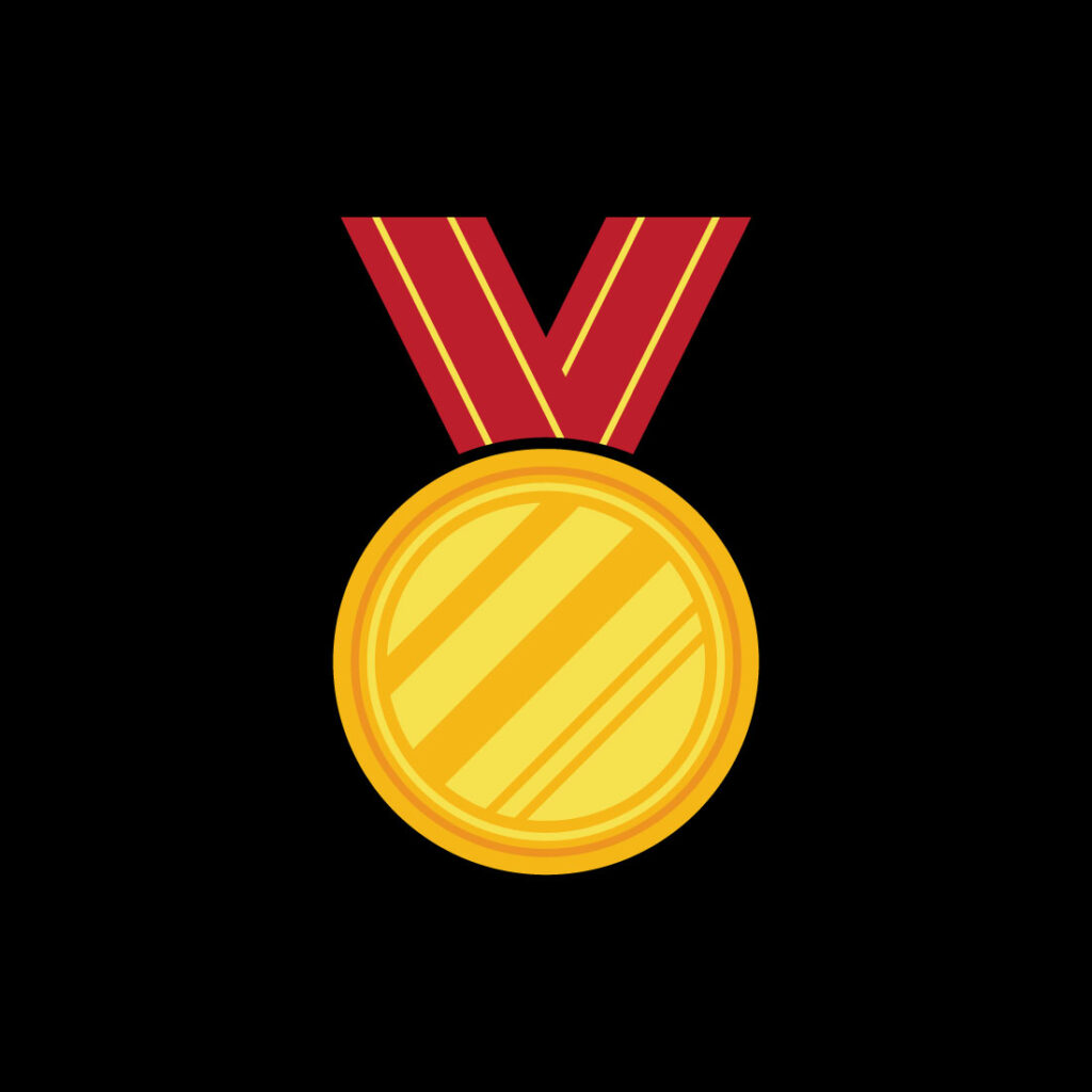 Ribbon Medal icon logo design Award logo, Vector design template ...