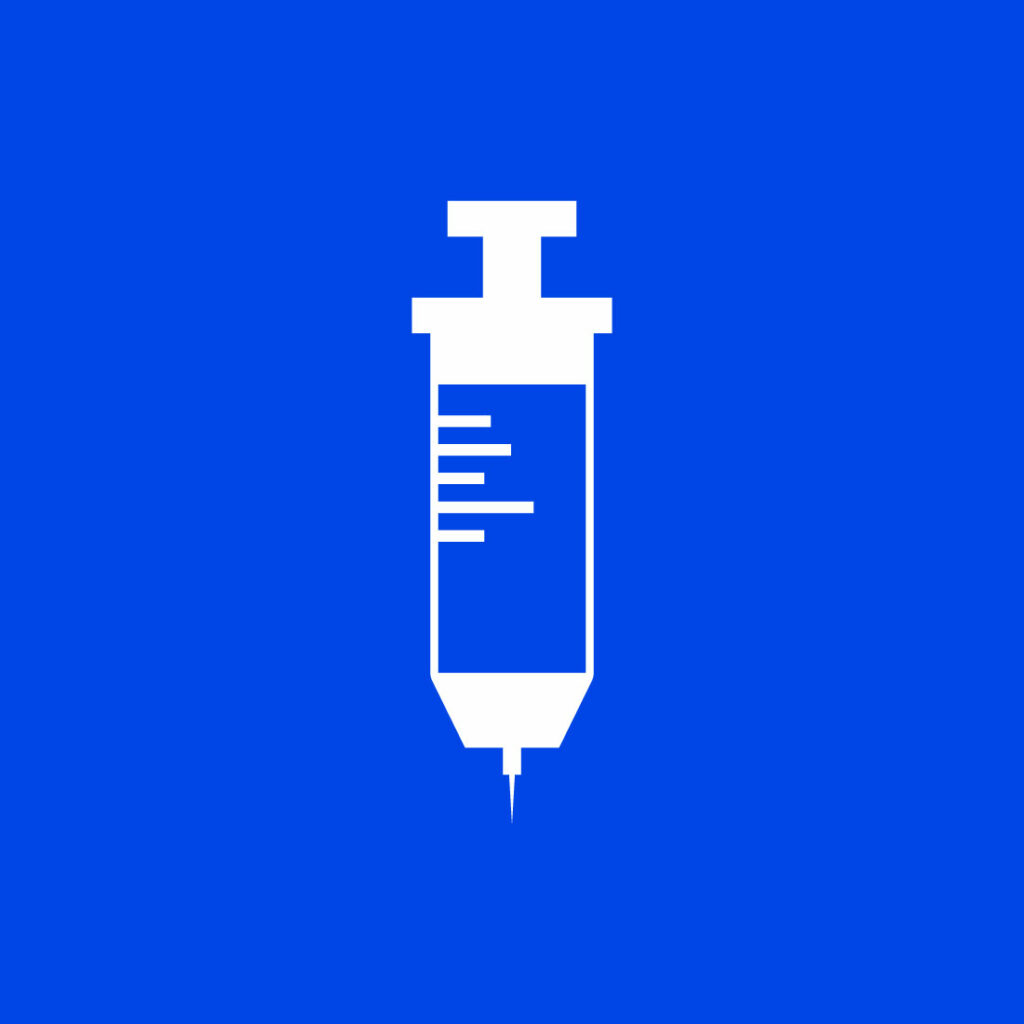 Medical Syringe Injection Logo design Concept, Vector illustration ...
