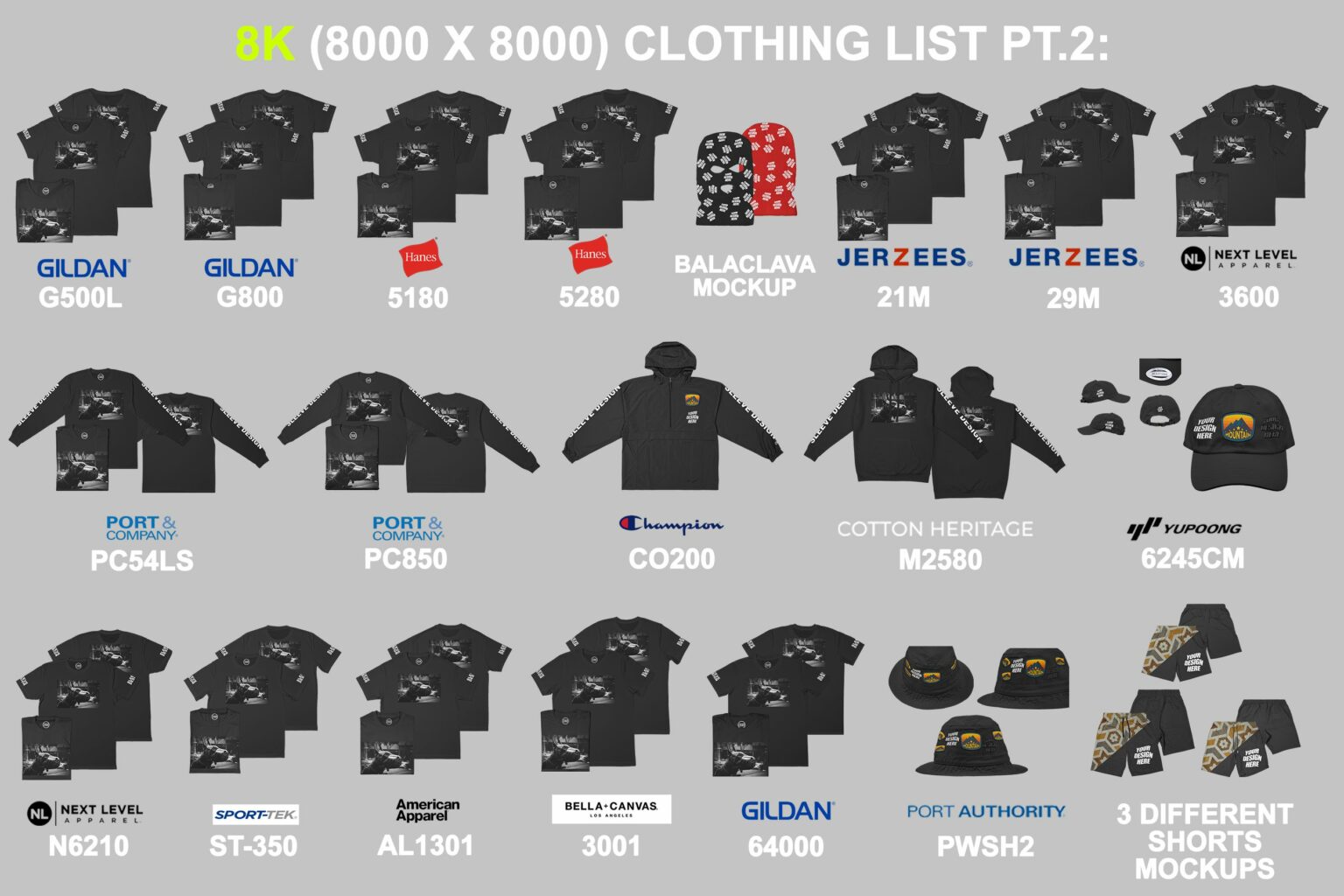 Streetwear Mockup Bundle Templates - MasterBundles