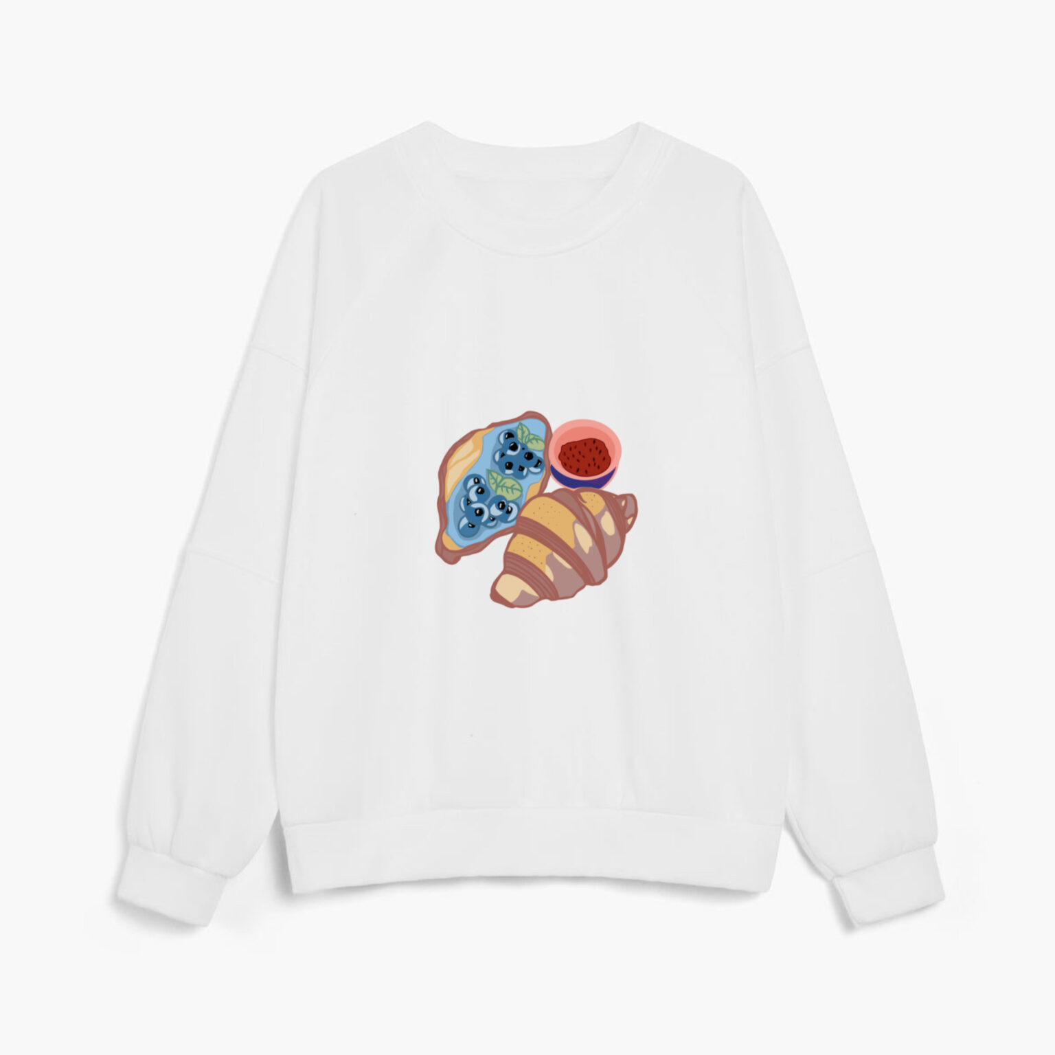 Croissant with blueberries and jam - MasterBundles