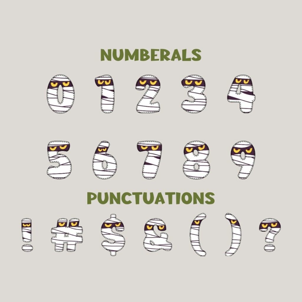 Halloween Mummy Font - MasterBundles