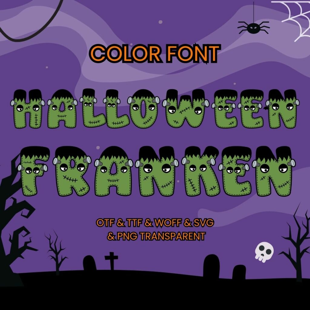 Halloween Franken Font - MasterBundles