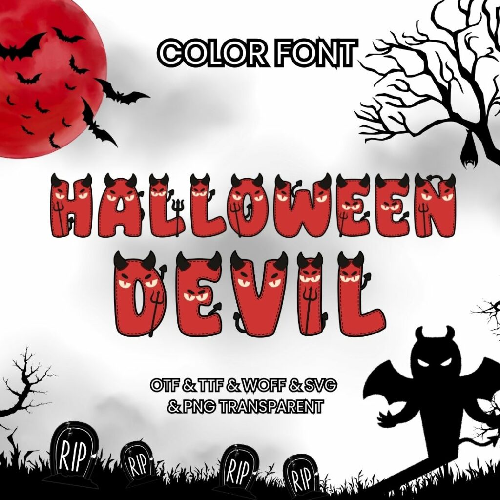 Halloween Devil Font - MasterBundles