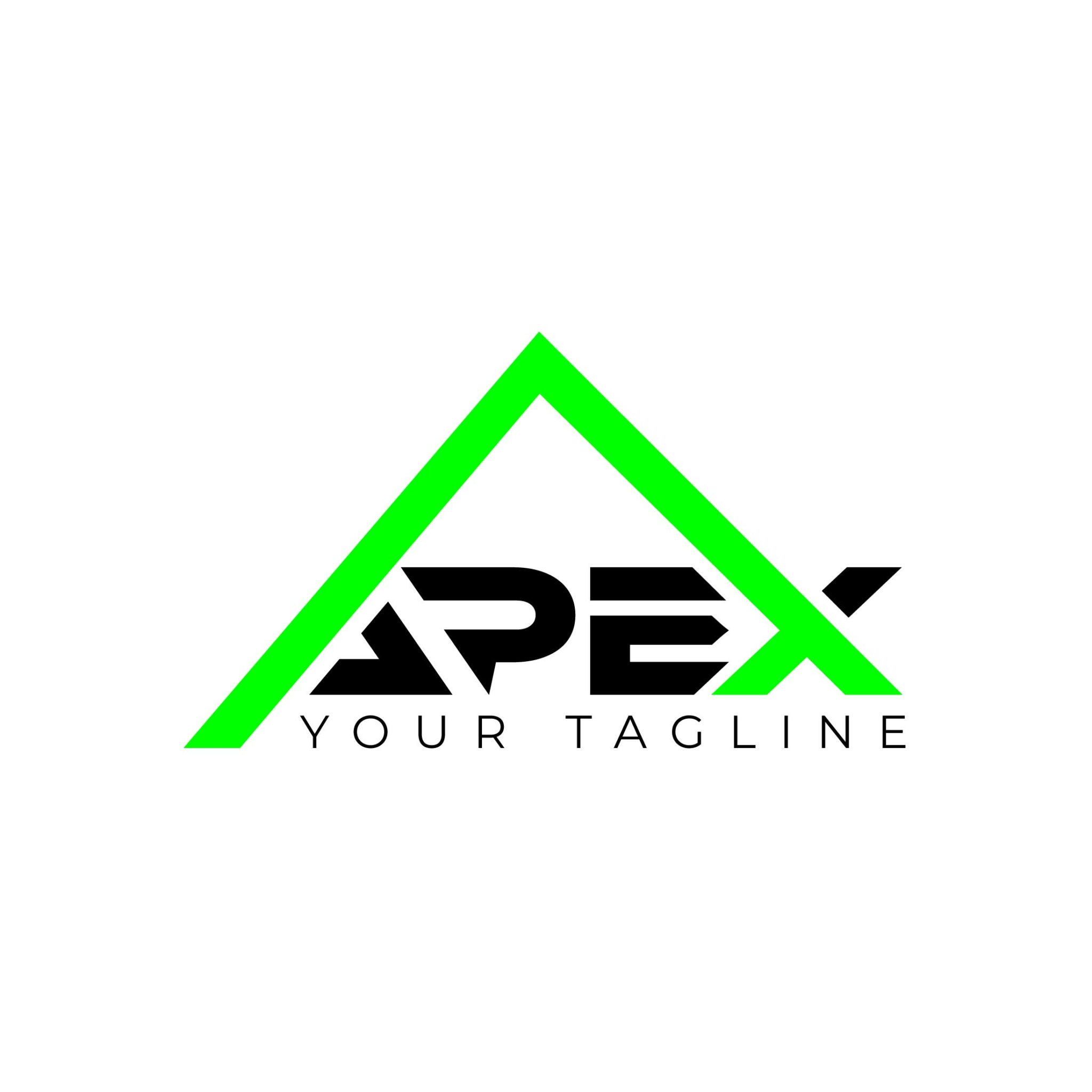 Apex triangle creative mountain shape logo - MasterBundles