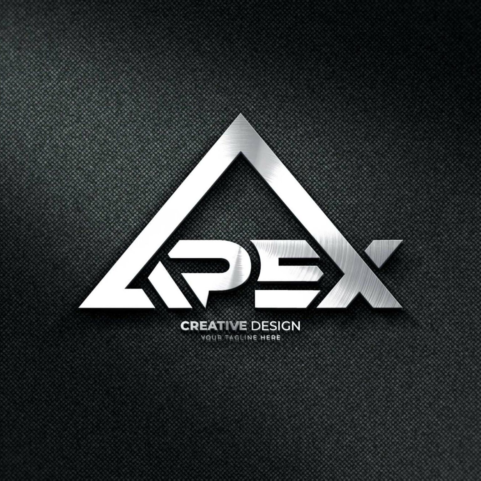 Apex triangle modern shape mountain branding unique logo - MasterBundles