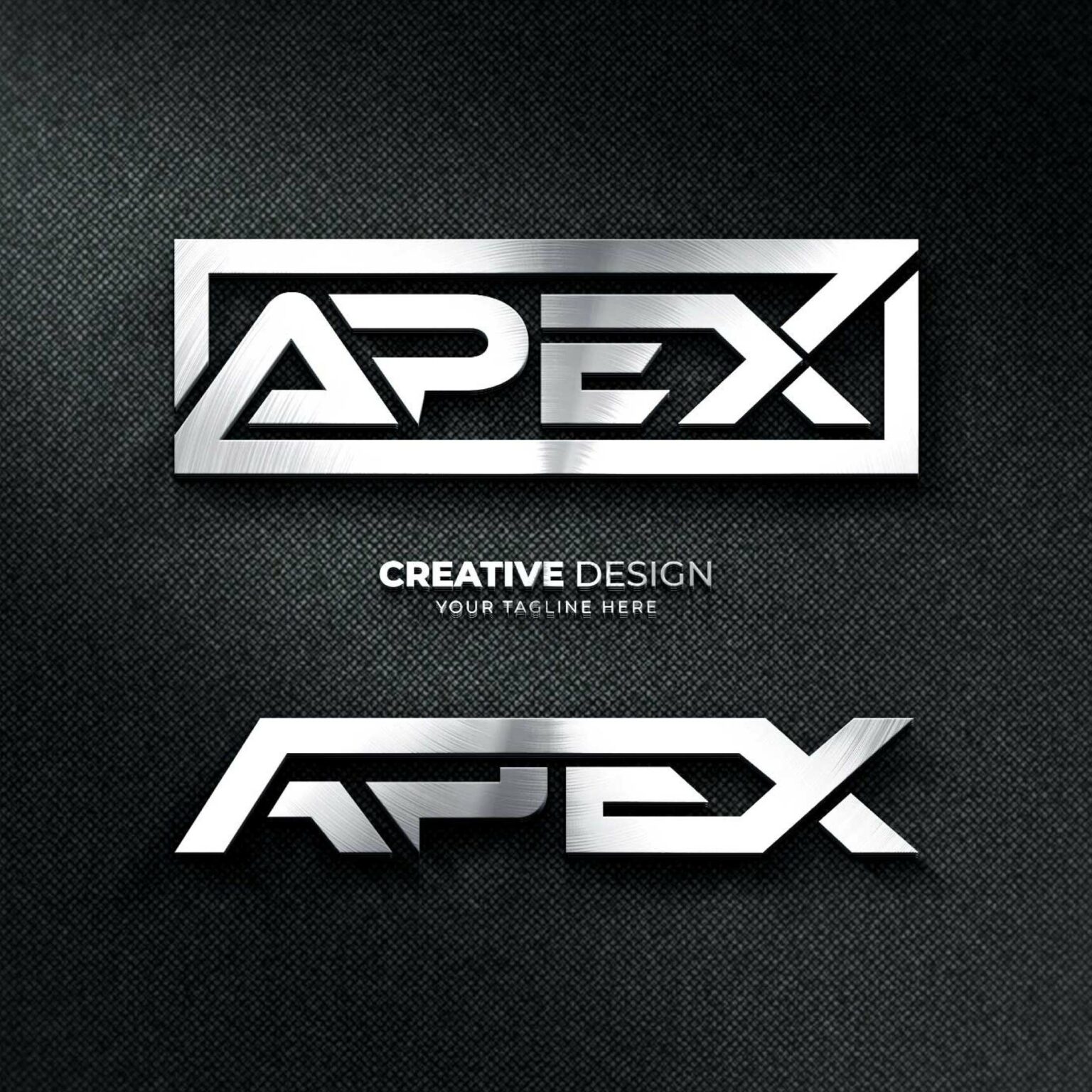 Apex modern typography professional monogram logo - MasterBundles