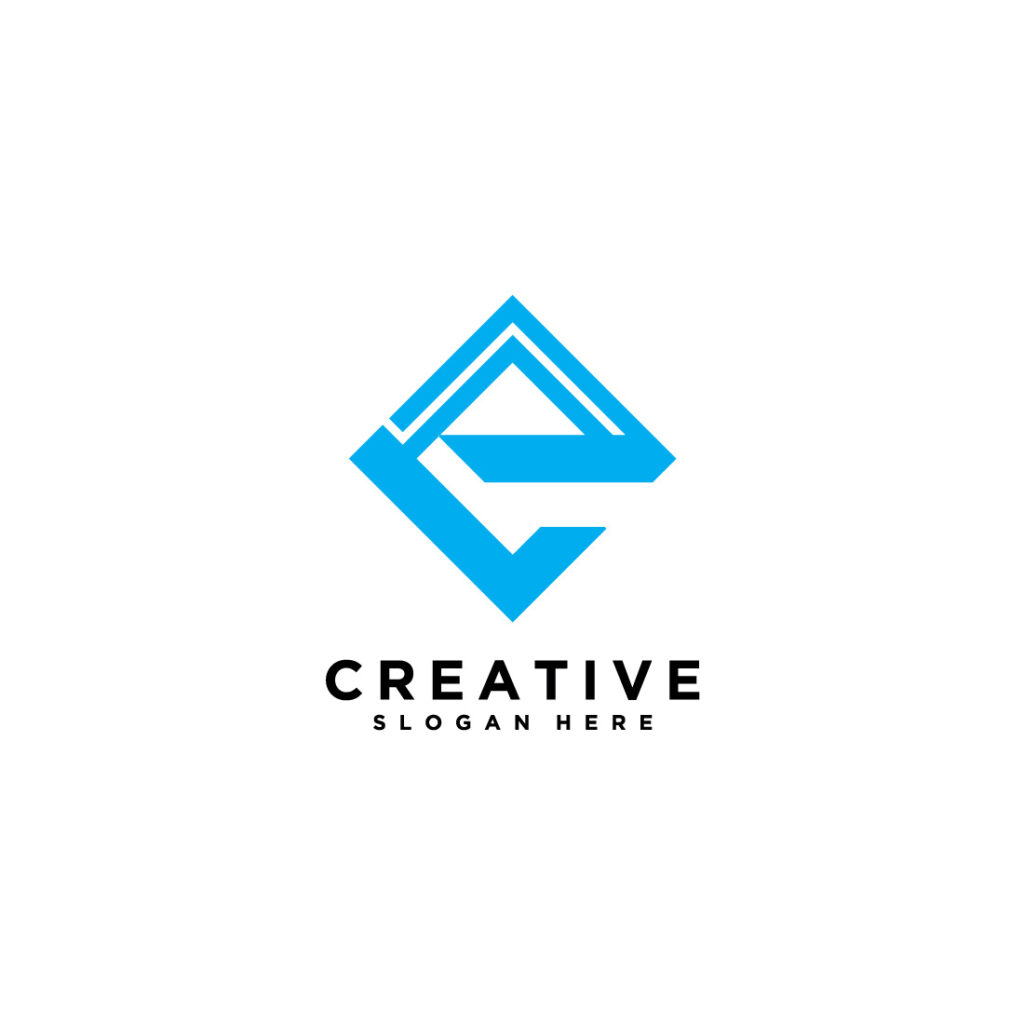 initial letter E logo template - MasterBundles