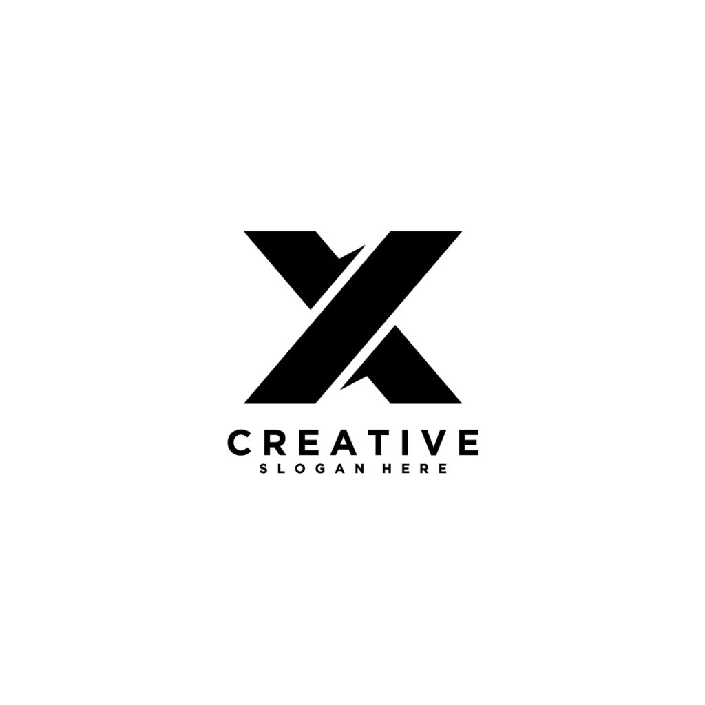 initial letter x design template - MasterBundles