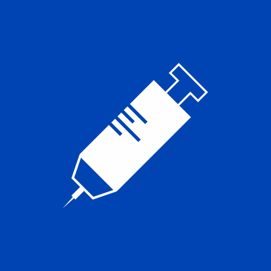 Medical Syringe Injection Logo design Concept, Vector illustration ...