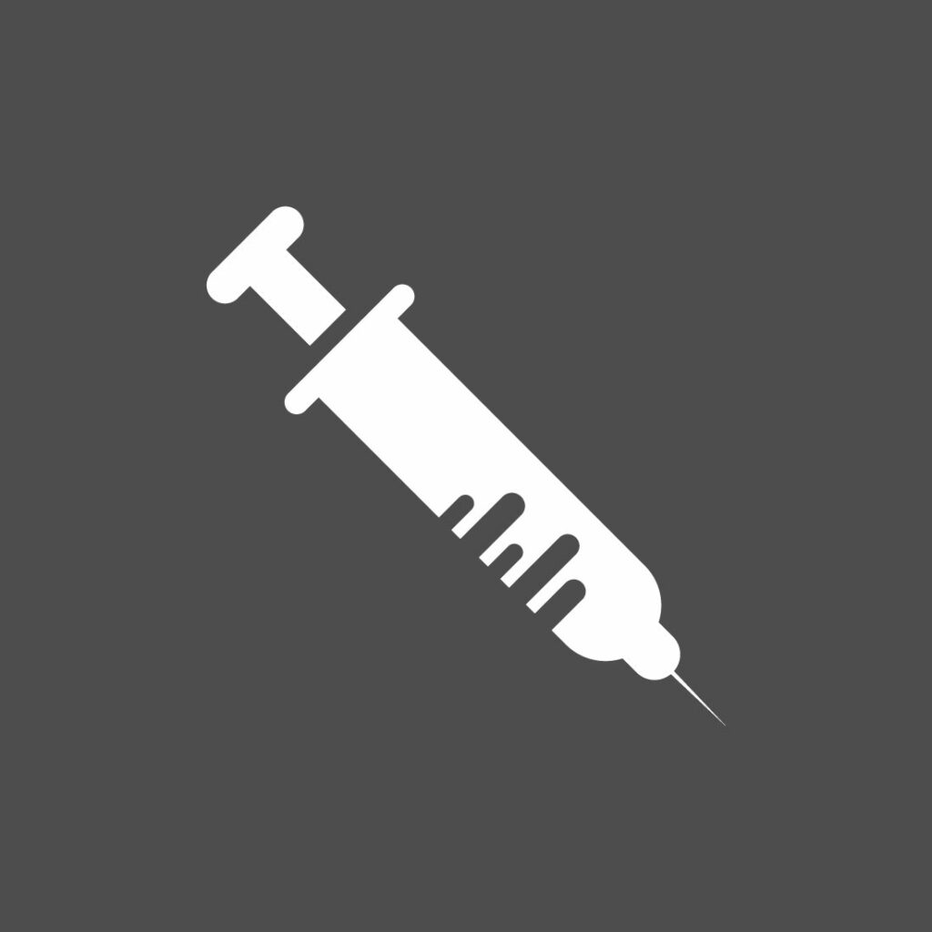 Medical Syringe Injection Logo design Concept, Vector illustration ...