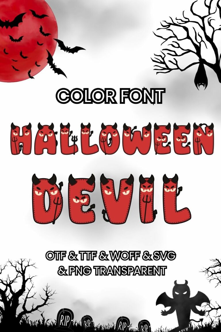 Halloween Devil Font - MasterBundles