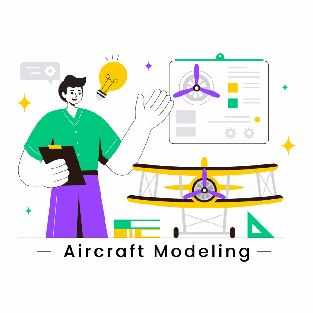 9 Aircraft Modelling and Crafting Illustration - MasterBundles