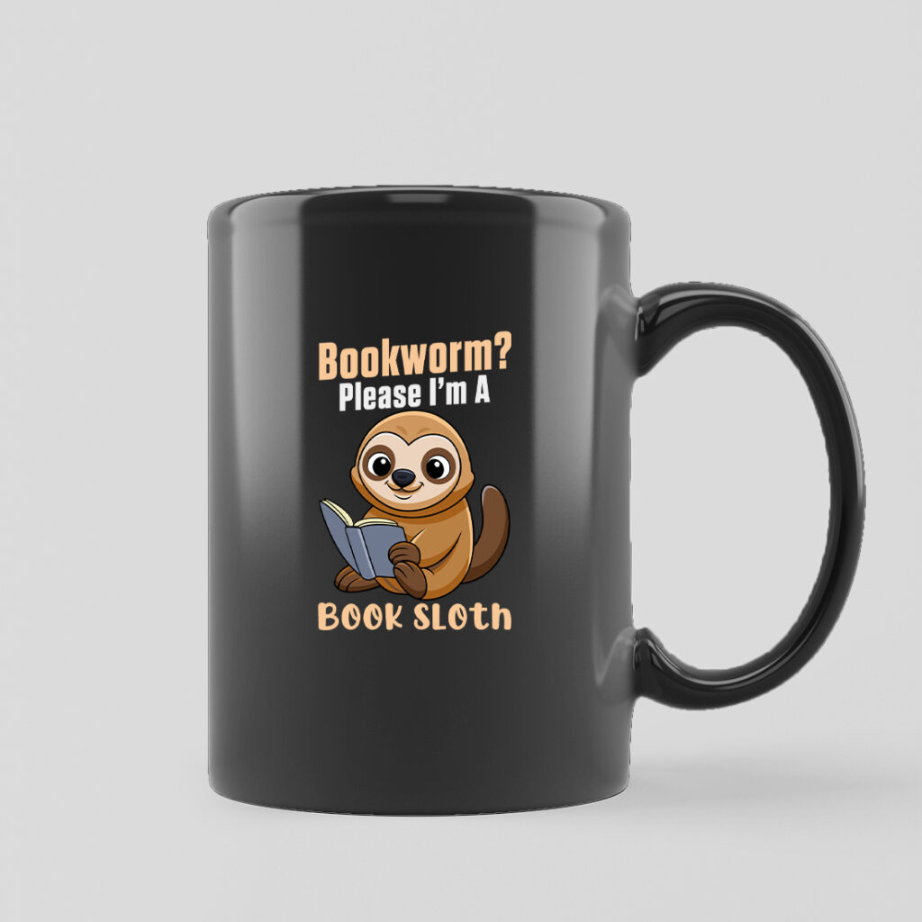 Bookworm Please I'm A Book Sloths Designs - MasterBundles