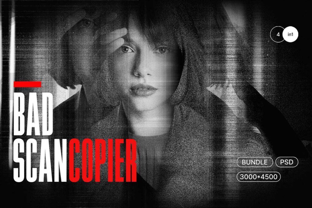 Broken Scanner Photo Effects - MasterBundles