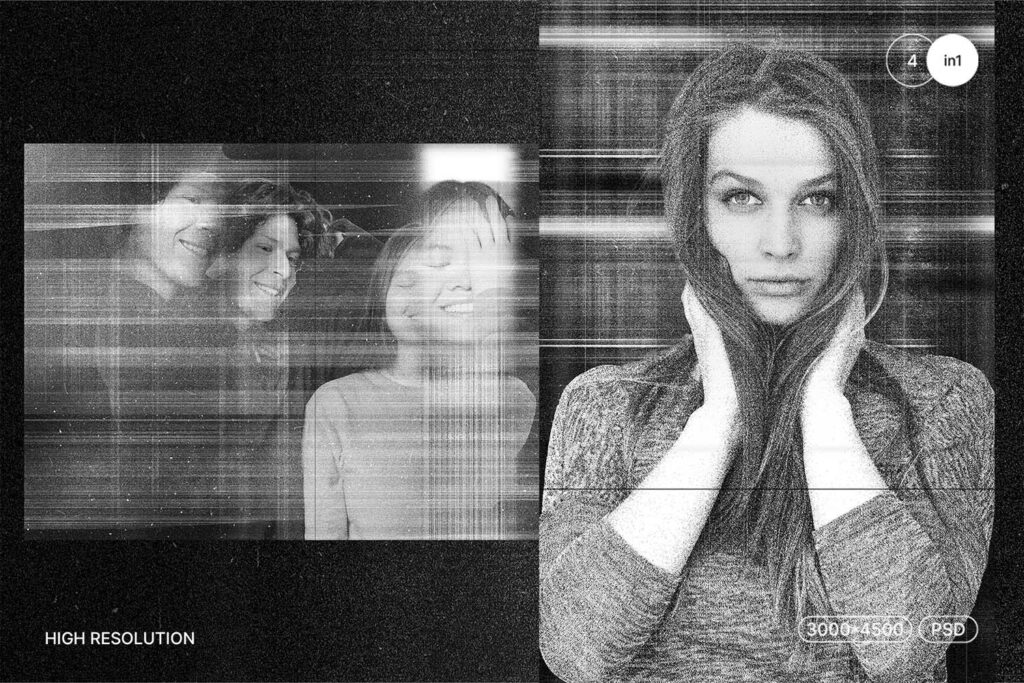 Broken Scanner Photo Effects - MasterBundles