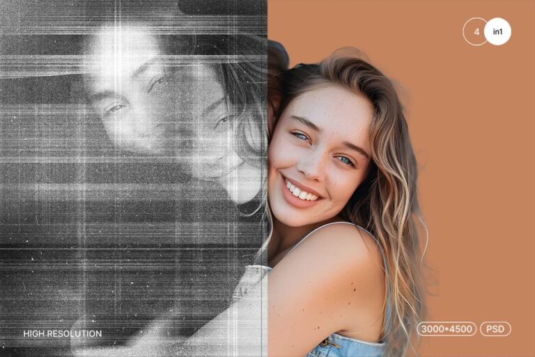 Broken Scanner Photo Effects - MasterBundles