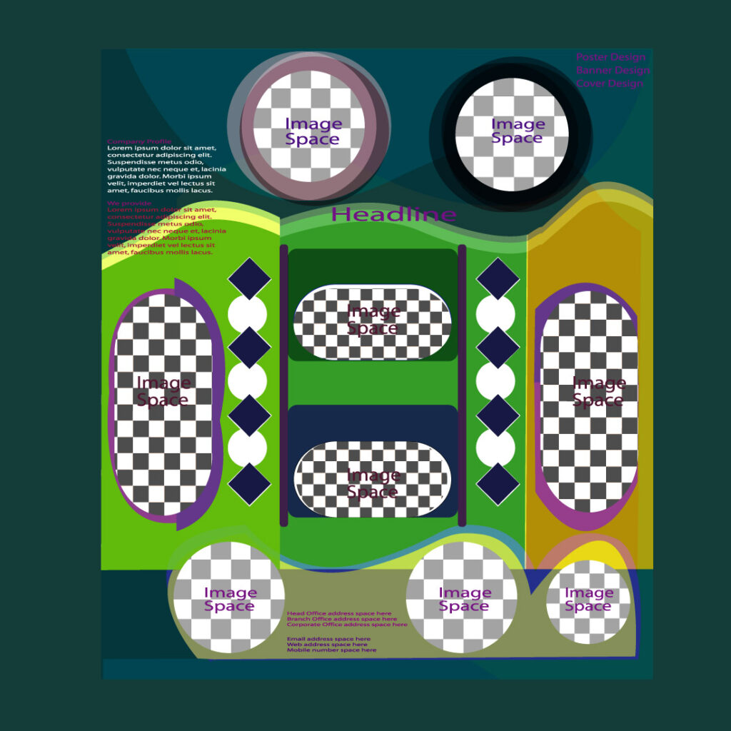 2024 Calendar template design. Week starts on Monday office calendar ...