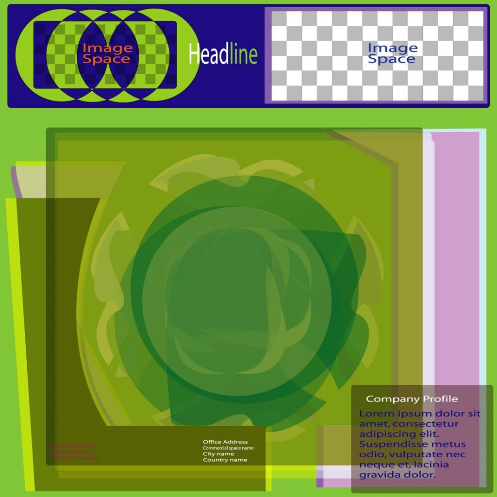 2024 Calendar template design. Week starts on Monday office calendar ...