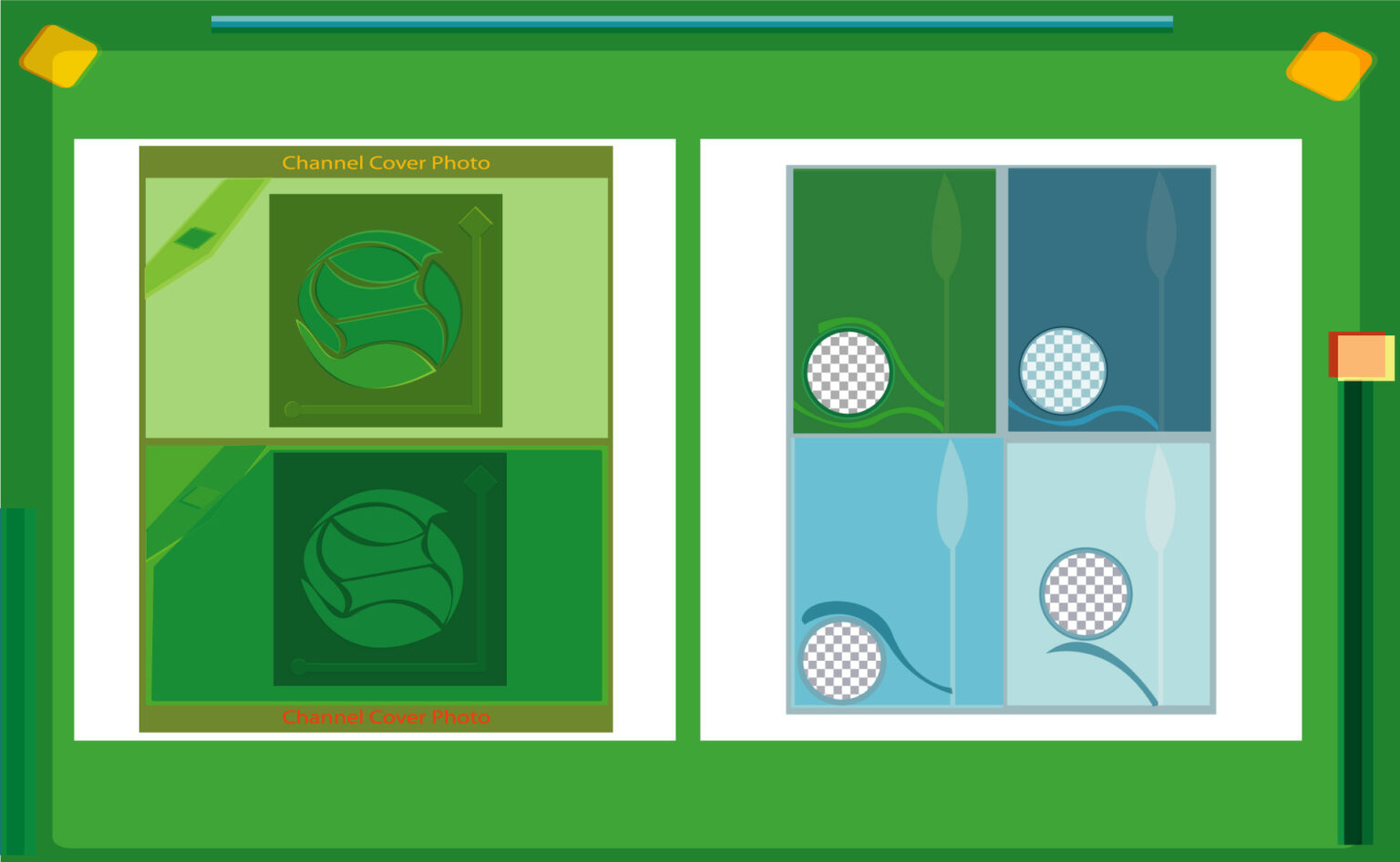 Book Cover page and channel cover photo bundle design. - MasterBundles
