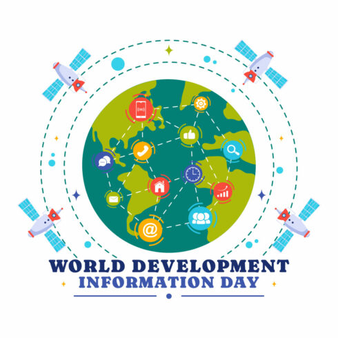 12 World Development Information Day Illustration - MasterBundles