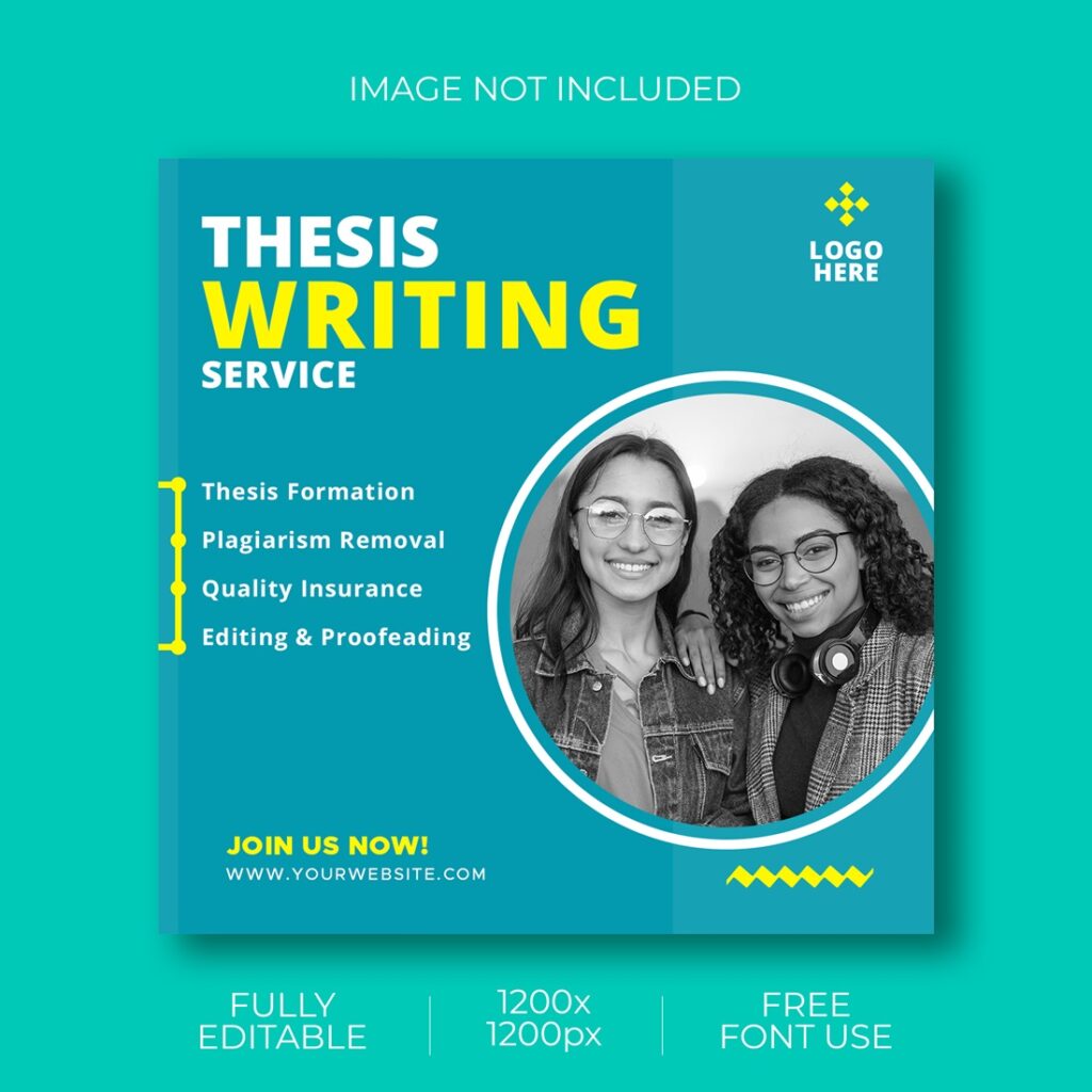 Online Education Thesis Writing Social Media Design PSD Template ...