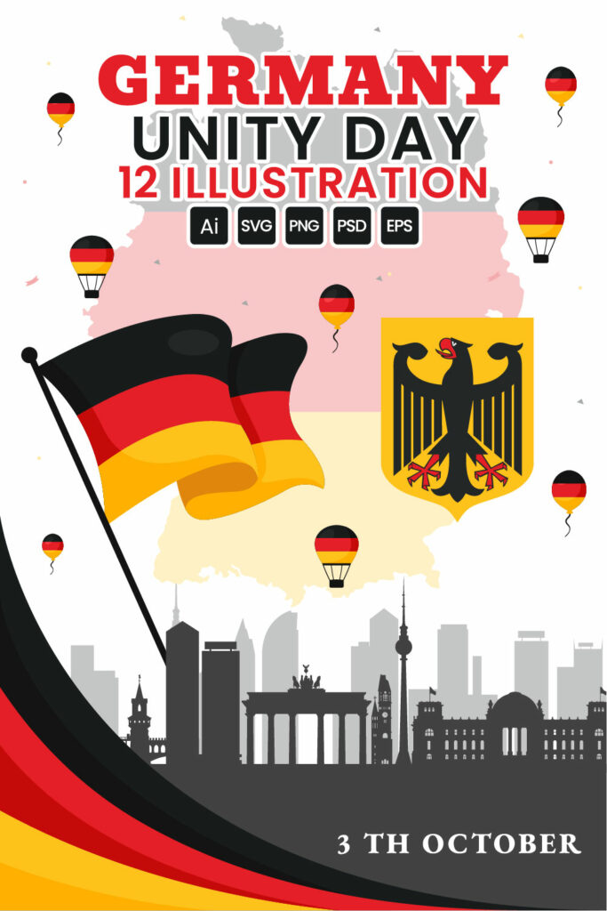 12 German Unity Day Illustration - MasterBundles