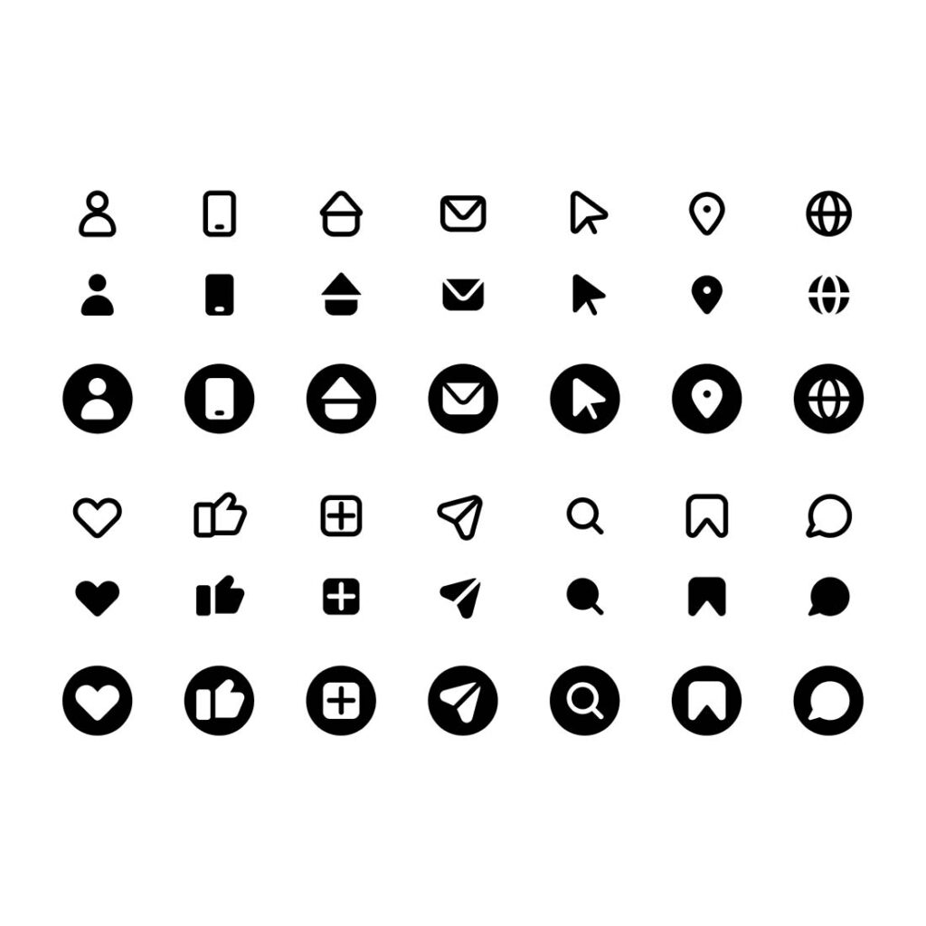 Latest updated social media or social network apps icon set, X, Threads ...