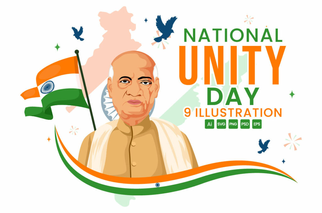 9 National Unity Day in India Illustration - MasterBundles