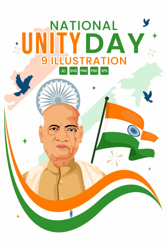 9 National Unity Day in India Illustration - MasterBundles