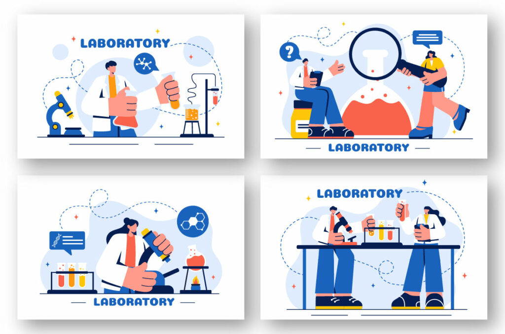 18 Laboratory Science Illustration - MasterBundles