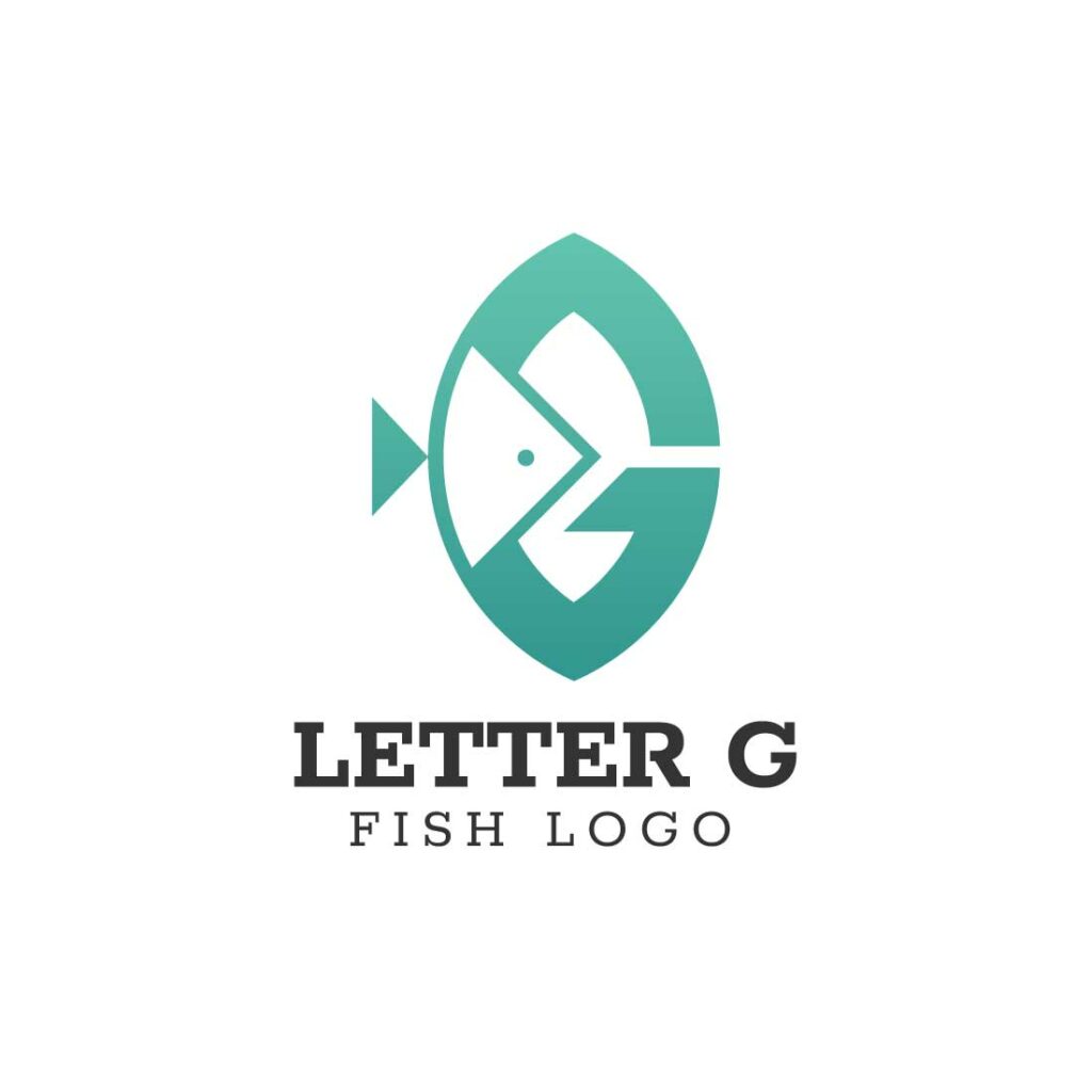 Creative Letter G Symbol design fish icon vector simple and modern logo - MasterBundles