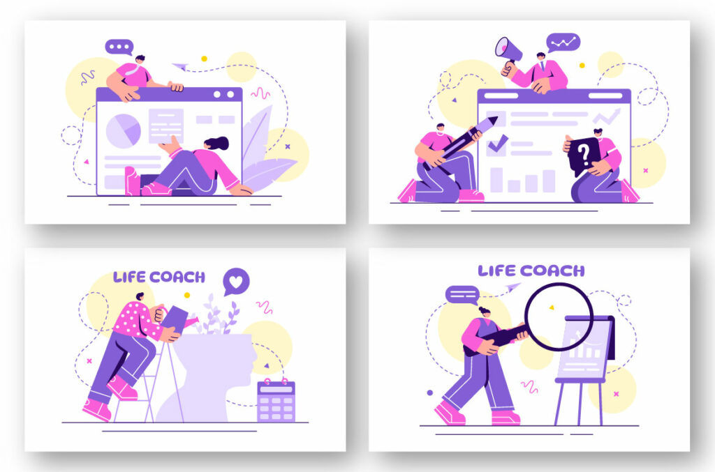 18 Life Coach Illustration - MasterBundles