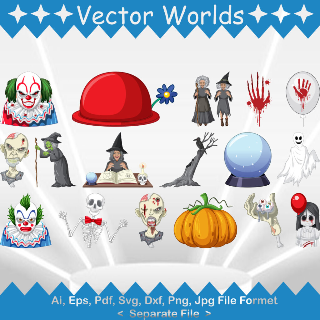 Scary Monsters SVG Vector Design - MasterBundles