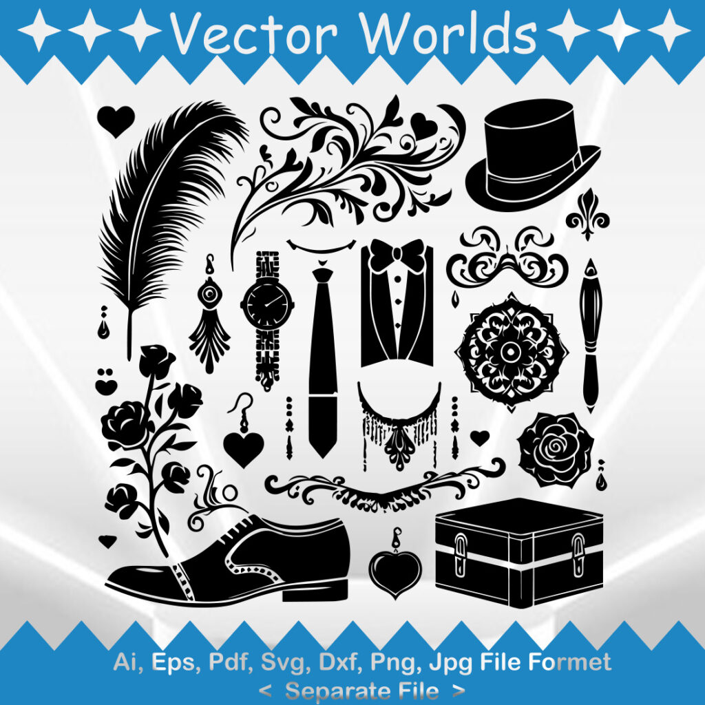 Wedding Accessories SVG Vector Design - MasterBundles
