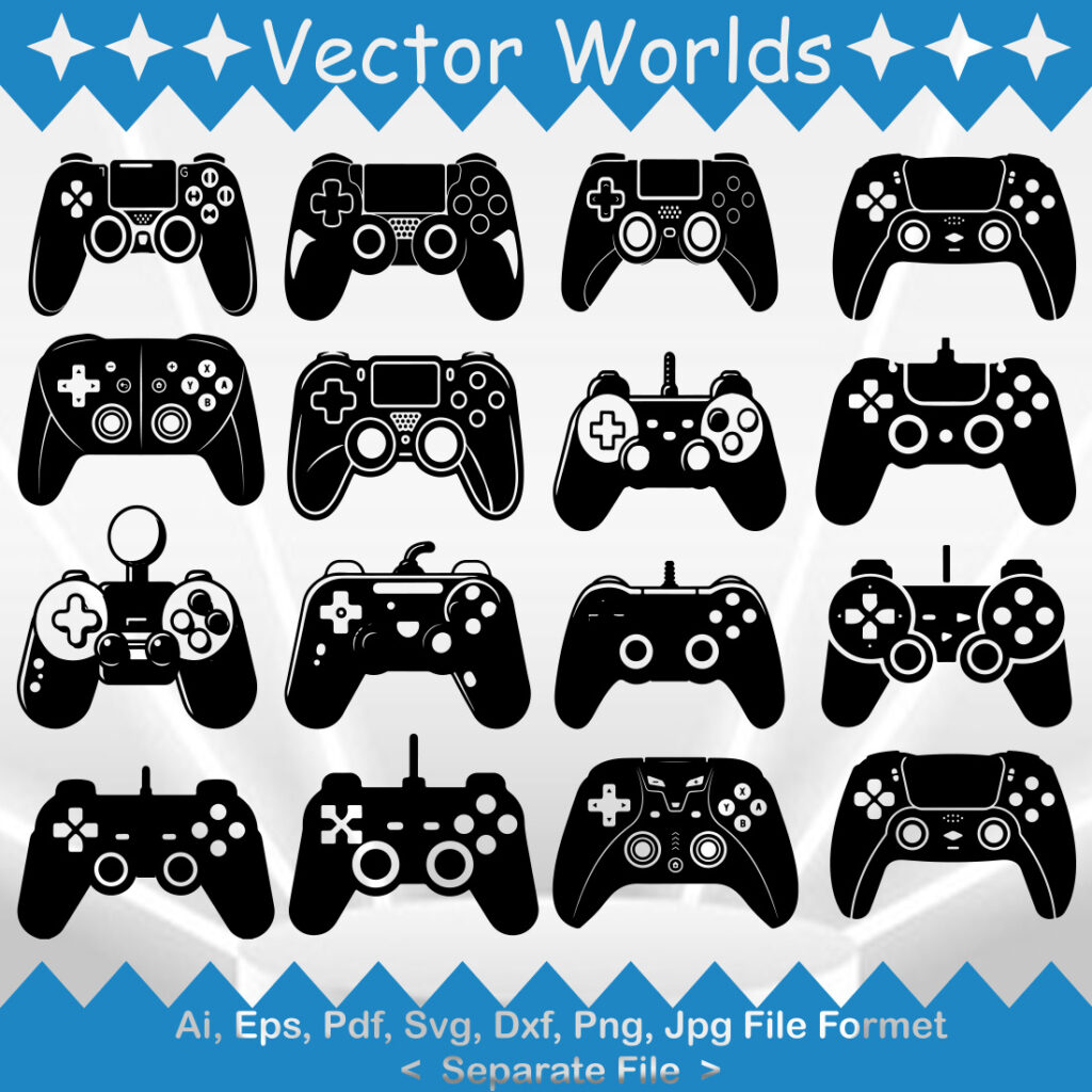 Game Controller SVG Vector Design - MasterBundles